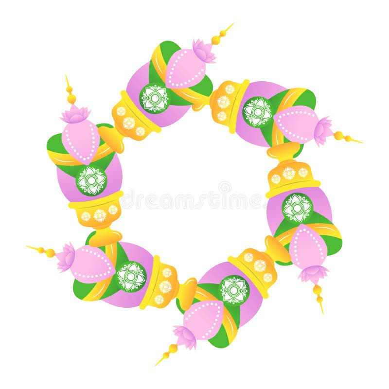 Phan Phum Thong Vector Cartoon Frame Stock Vector - Illustration of ...