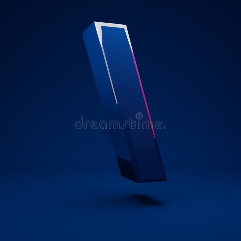 Phantom Blue 3d Back Slash Symbol Stock Illustration - Illustration of ...