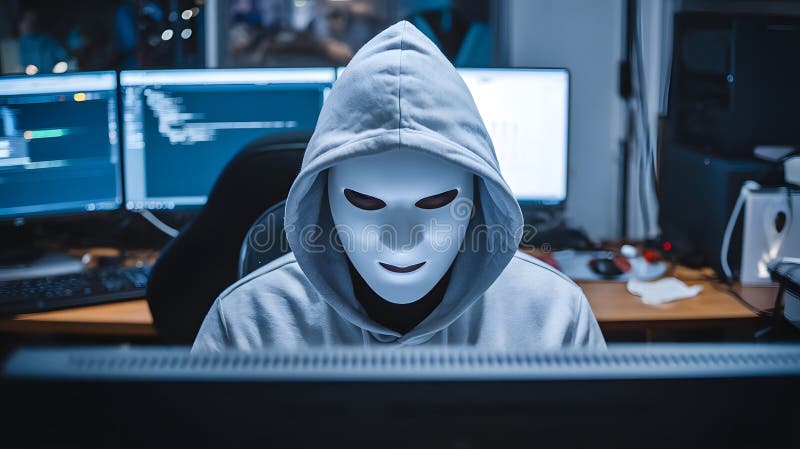 The Phantom Hacker a Dark Web Enigma. Stock Illustration - Illustration ...