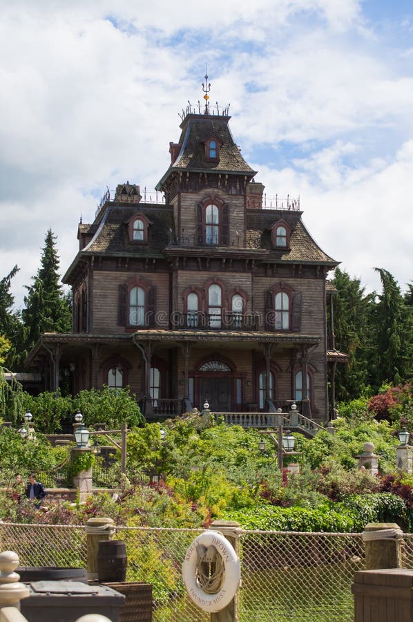 The Phantom Manor Haunted House Ride in Disneyland Paris. Editorial ...