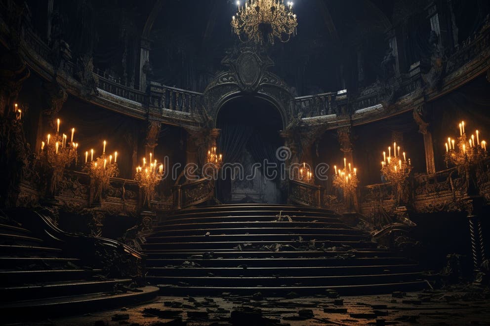 Phantom Opera House a Phantom Haunting an Stock Illustration ...