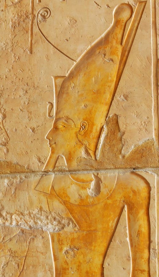 Pharaoh and the Crown of Upper Egypt Stock Image - Image of antiquity ...