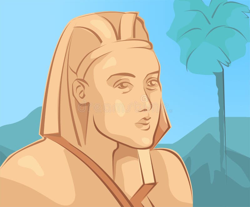 Egypt Ramses Cartoon Emotion Faces Vector Illustration Stock Vector ...