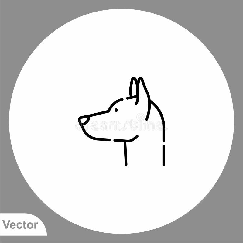 Pharaoh Hound Vector Icon Sign Symbol Stock Vector - Illustration of ...