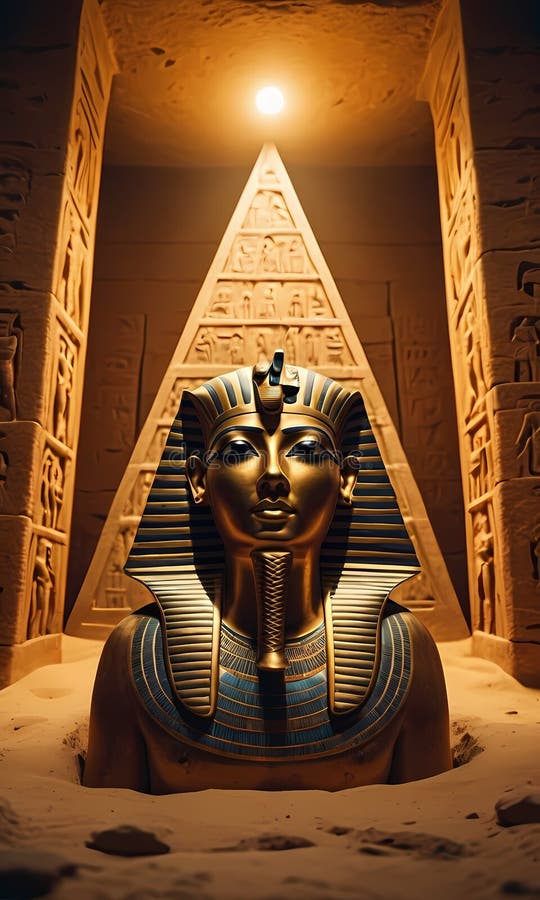 Pharaoh Inside the Pyramid stock photo. Image of rulers - 342192002