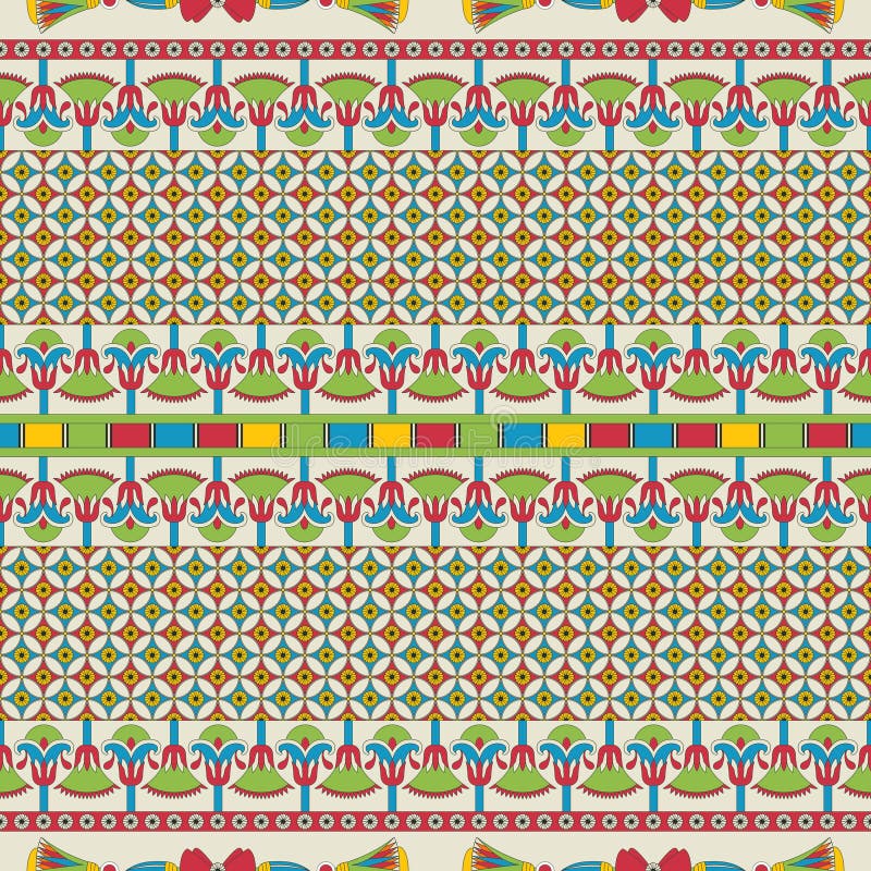 Pharaoh pattern 12 stock vector. Illustration of decorative - 274406884