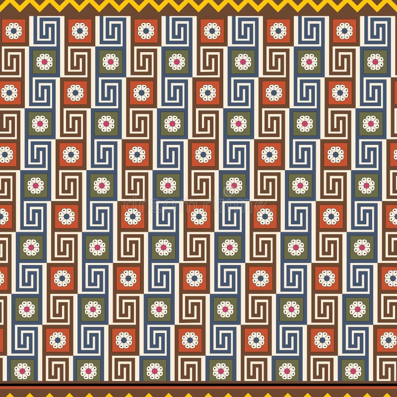 Pharaoh pattern 12 stock vector. Illustration of decorative - 274406884