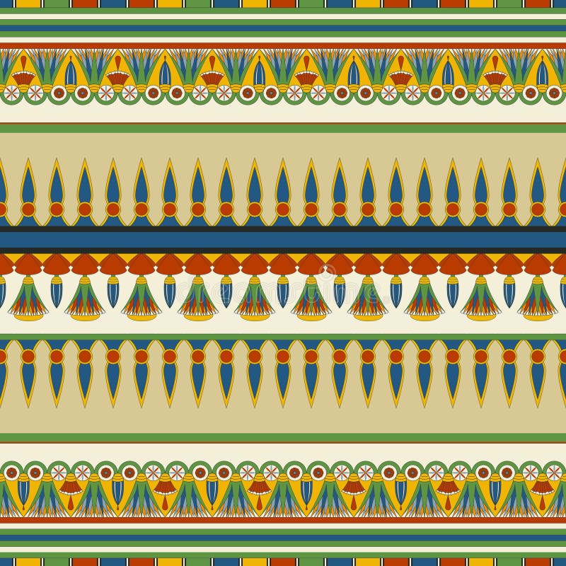Pharaoh pattern 1 stock vector. Illustration of tribal - 269891252