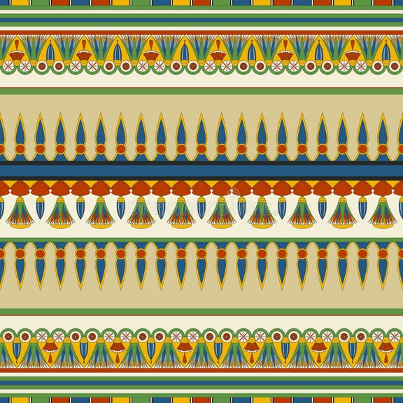 Pharaoh pattern 1 stock vector. Illustration of tribal - 269891252