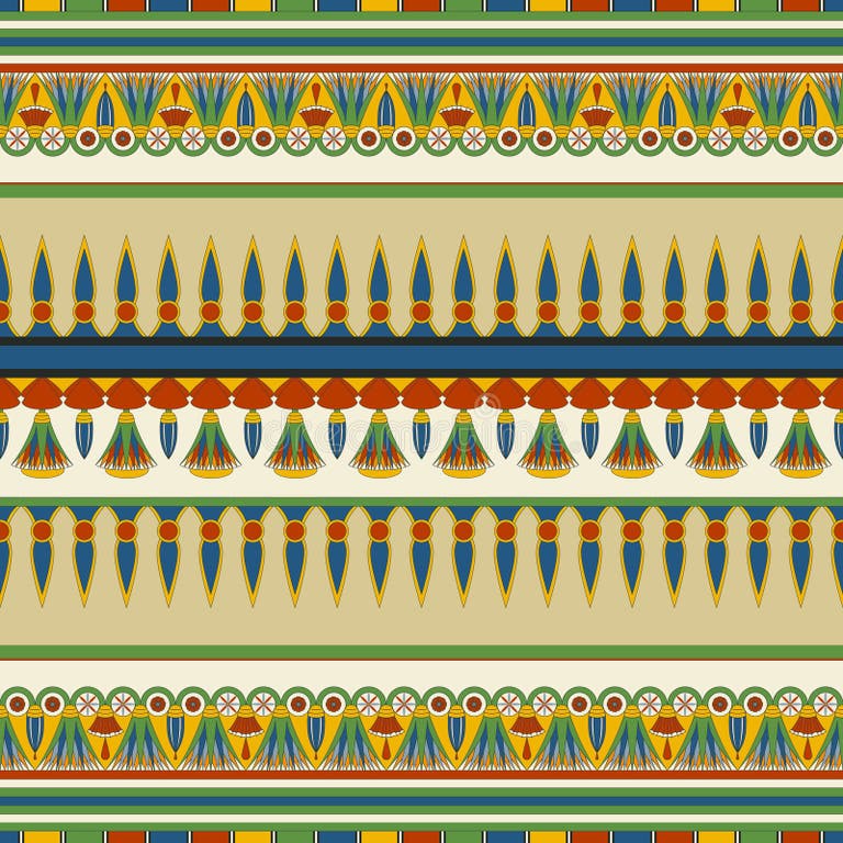 Pharaoh pattern 1 stock vector. Illustration of tribal - 269891252