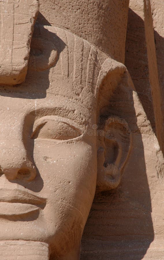Pharaoh Ramses II stock photo. Image of sandstone, face - 444426