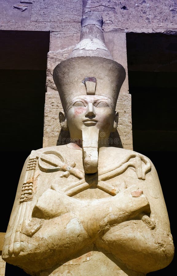 Pharaoh statue stock photo. Image of icon, close, egypt - 12702010