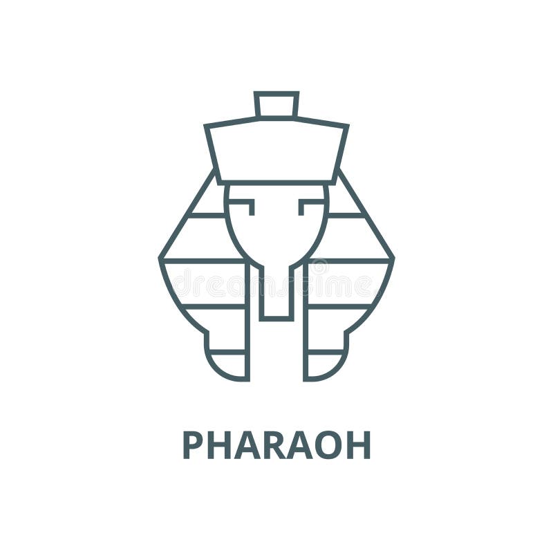 Pharaoh Vector Line Icon, Linear Concept, Outline Sign, Symbol Stock ...
