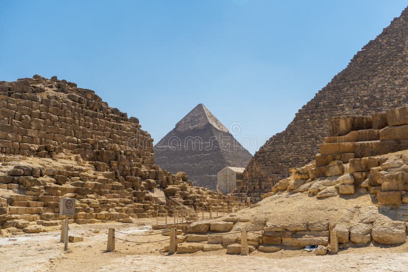 Pharaon Complexe Khafra De Pyramide De Gizeh Image stock - Image du ...