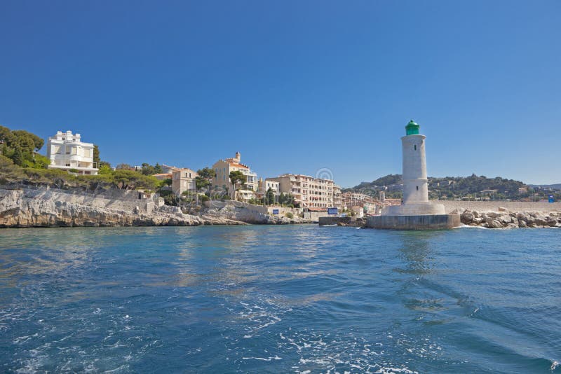 Phare de cassis - France photo stock. Image du célèbre - 137671604