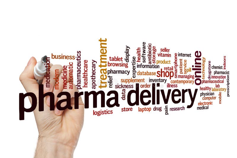 Pharma Delivery Word Cloud Concept Stock Illustration - Illustration of ...