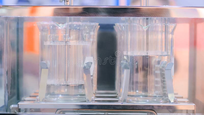 Automatic Tablet Disintegration and Dissolution Apparatus Stock Photo ...