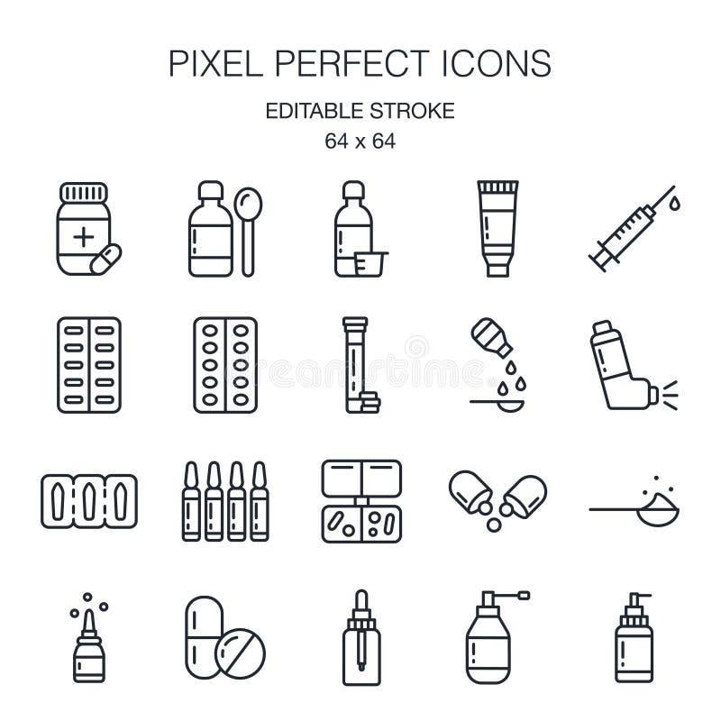 Dosage Isolated Vector Icon Which Can Easily Modify or Edit Stock ...