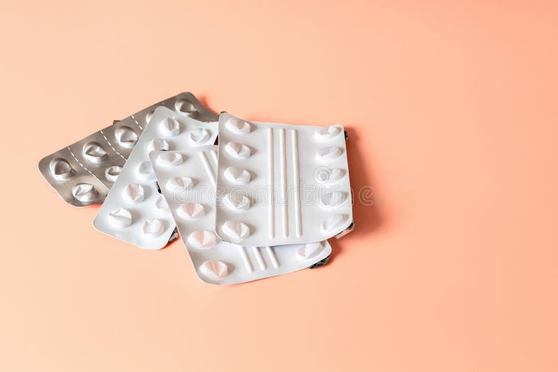 Empty Blister Pack. Pack of Pills without Tablets Stock Image - Image ...