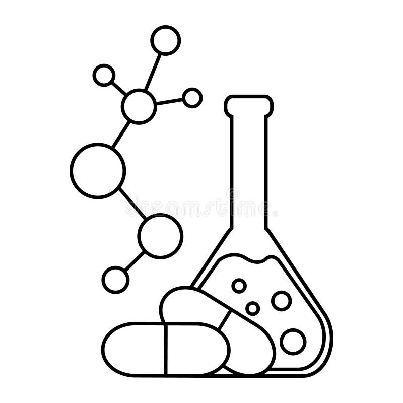Pharmaceutical Engineering Vector Icon. Drug Formulating Illustration ...