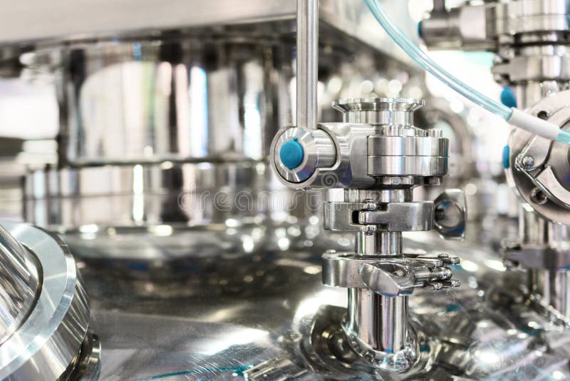 Pharmaceutical Equipment, Ball Valve. Stock Photo - Image of clamp ...
