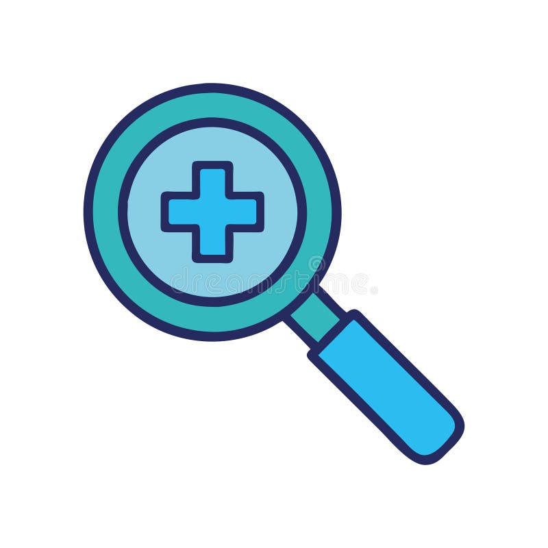 Pharmaceutical Industry Medical Search Icon Stock Vector - Illustration ...