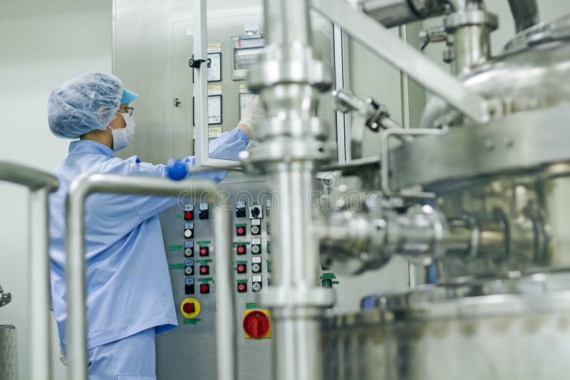 Pharmaceutical Worker at Work Stock Image - Image of industrial ...