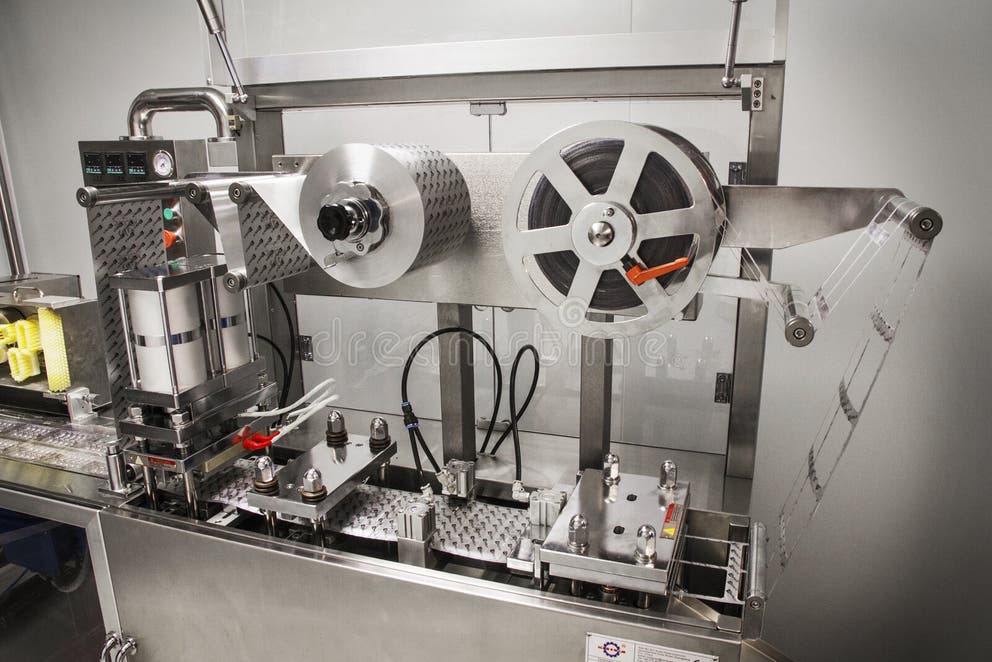 Pharmaceutical Inspection Machine Stock Photo - Image of pharmaceutical ...