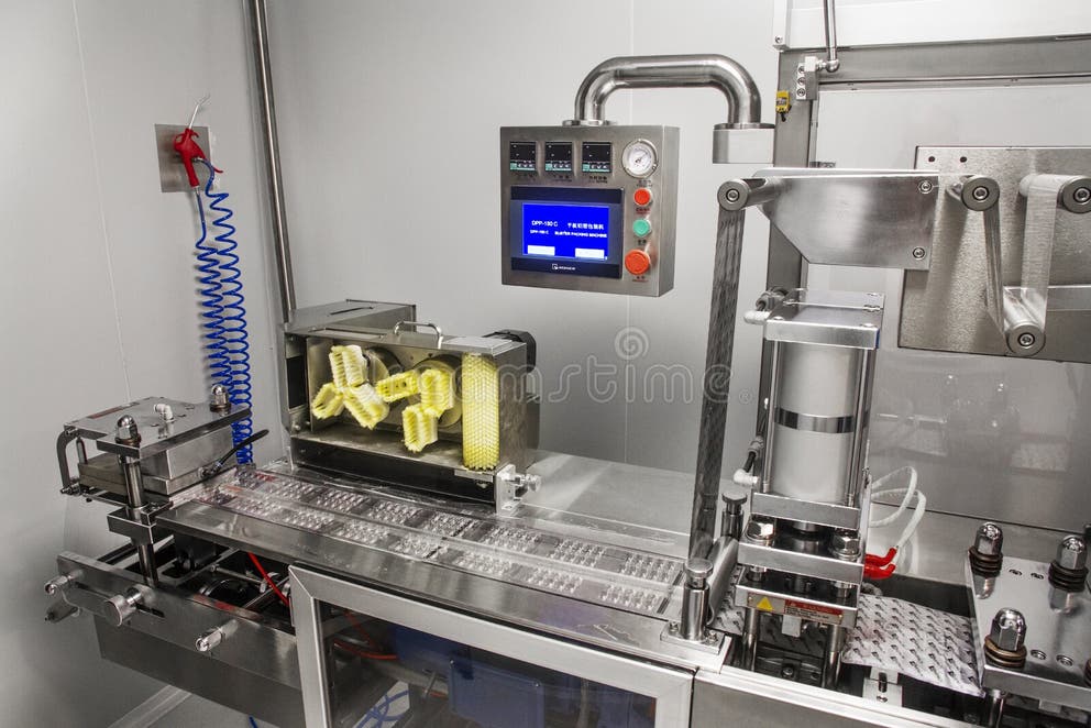 Pharmaceutical Inspection Machine Stock Image - Image of medical ...