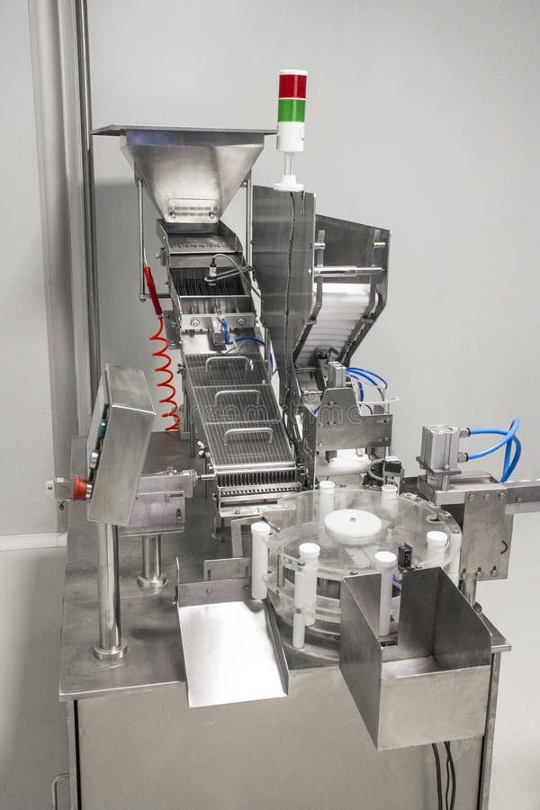 Pharmaceutical Inspection Machine Stock Image - Image of container ...