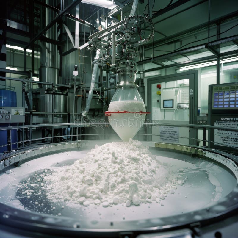 Pharmaceutical Powder Processing Stock Photo - Image of health, sterile ...