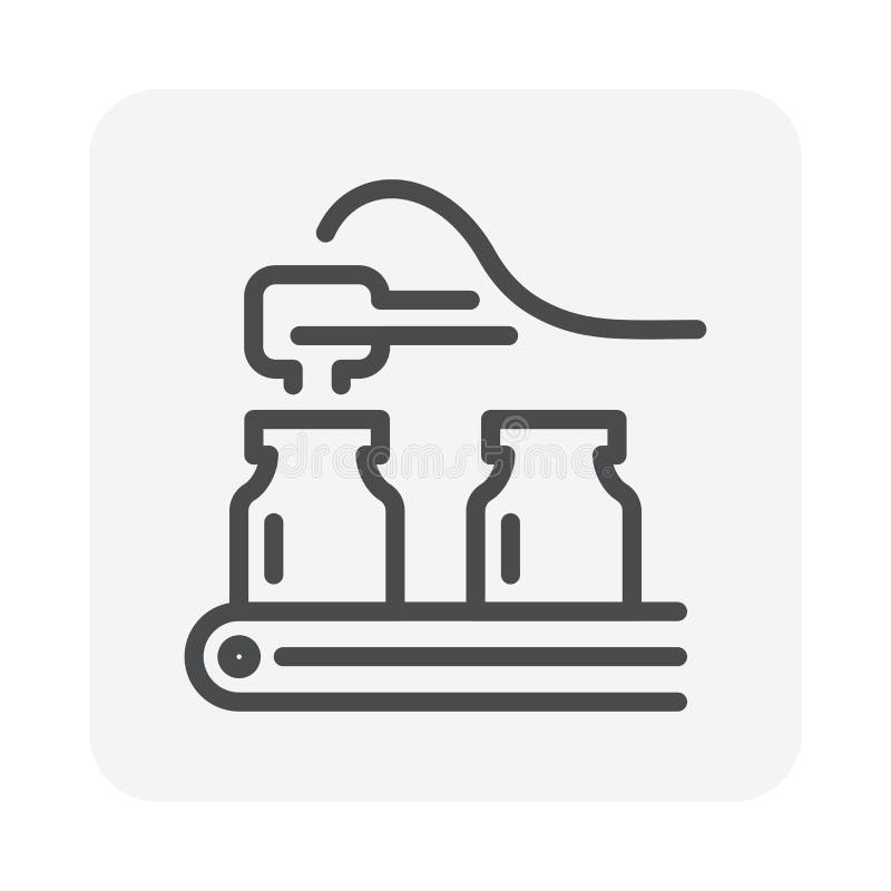 Pharmaceutical Production Icon Stock Vector - Illustration of clean ...