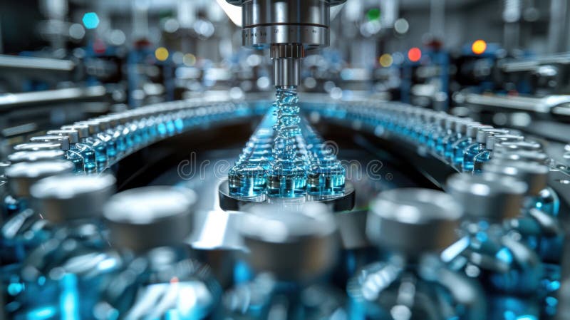 The Pharmaceutical Production Line.AI Generated Image Stock Image ...