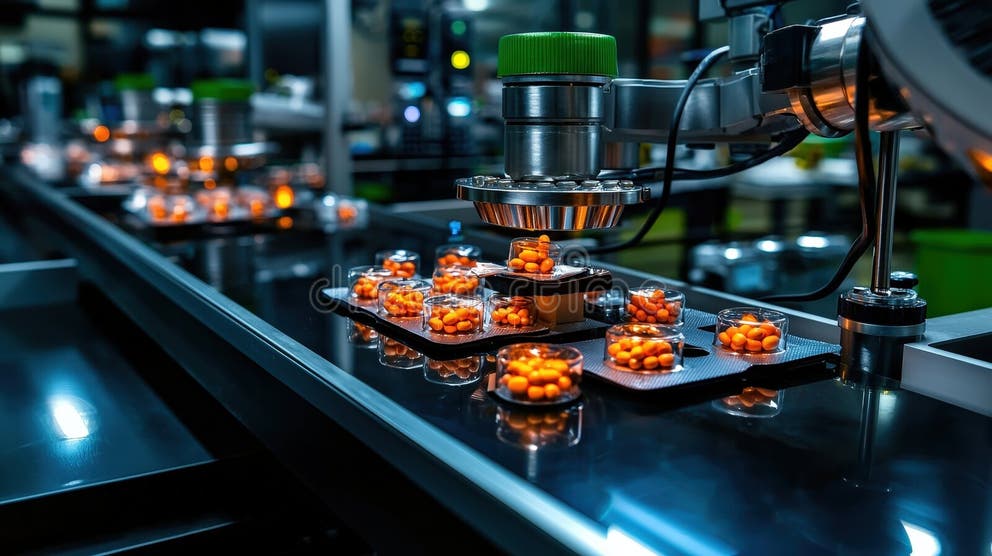 Pharmaceutical Production Line Process High-tech Facility Industrial ...