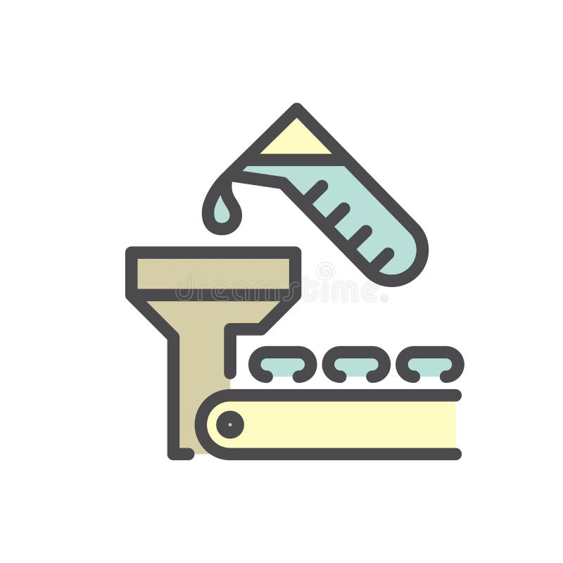 Pharmaceutical Production Icon Stock Vector - Illustration of icons ...