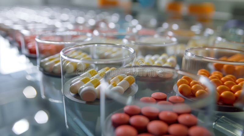 Pharmaceutical Quality Control Lab Testing Stock Illustration ...