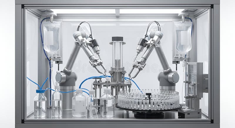 Pharmaceutical Robotics Technology Automating Liquid Handling and Vial ...