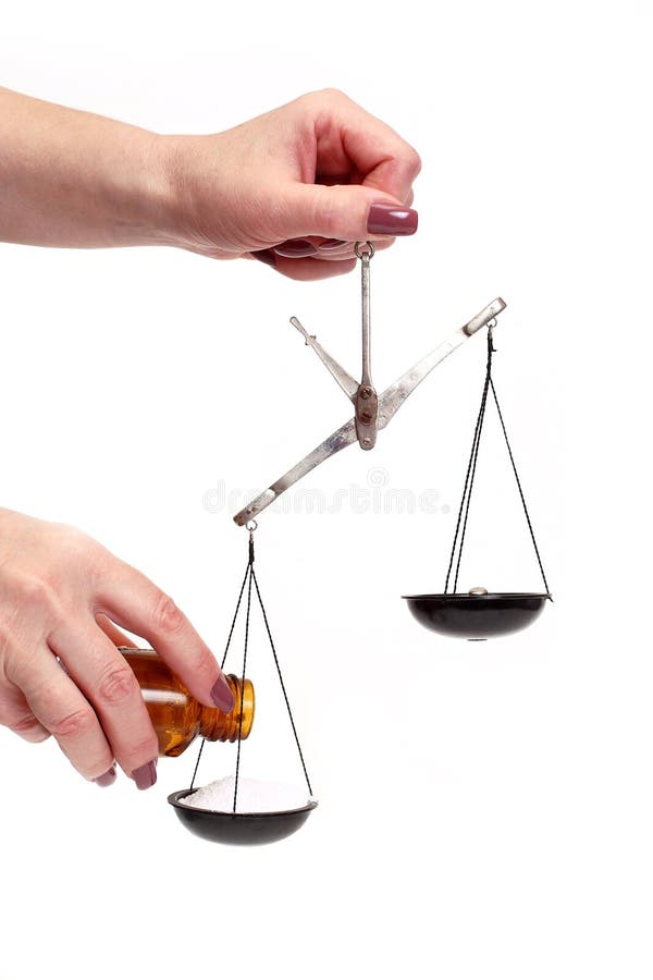 Pharmaceutical scales stock photo. Image of hand, instrument - 5299972