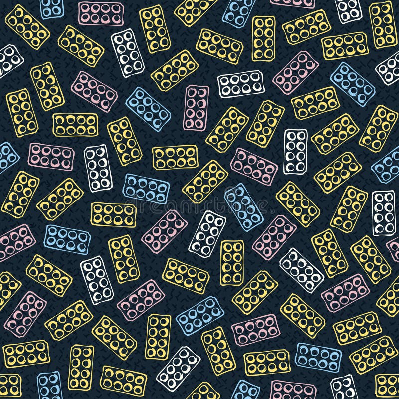 Pharmaceutical Seamless Vector Pattern Stock Vector - Illustration of ...