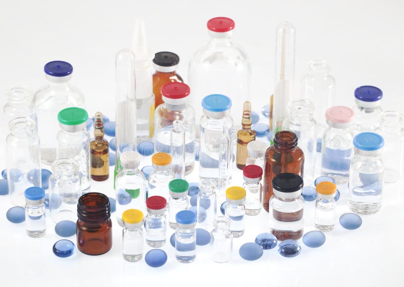 Pharmaceutical vials stock photo. Image of vial, flask - 32639888
