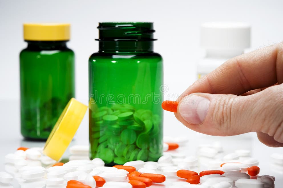 Pharmacist stock photo. Image of green, pile, bottle - 24049000