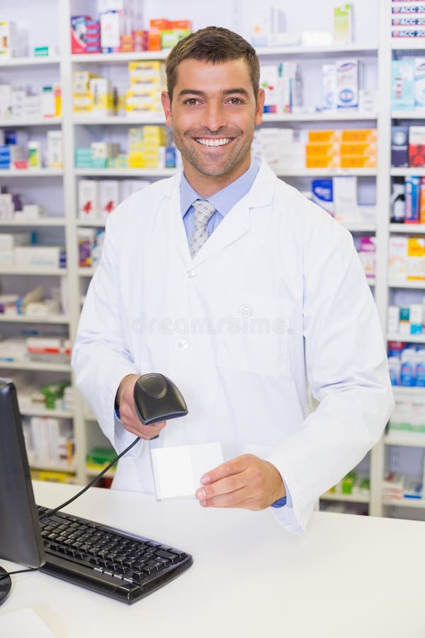Pharmacist Looking at Camera Stock Photo - Image of pharmacist ...
