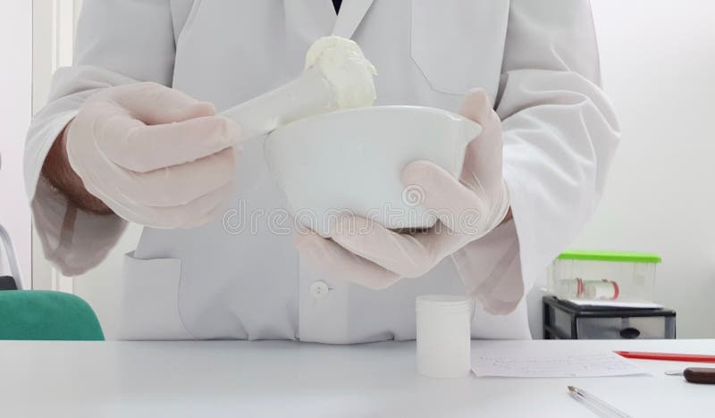Making a Cream in the Pharmacy Laboratory Stock Image - Image of ...