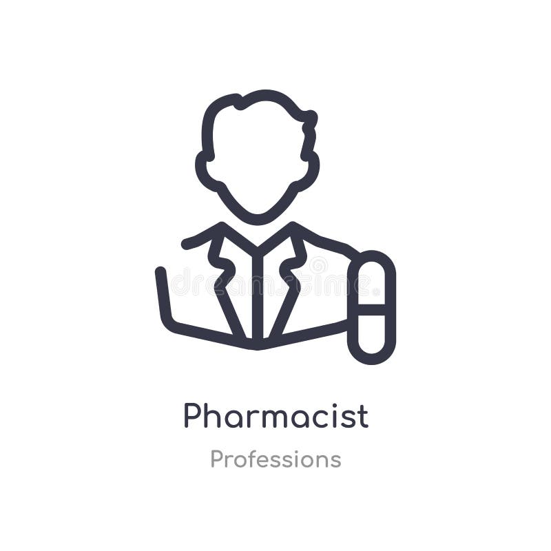 Pharmacist Icon. Isolated Pharmacist Icon Vector Illustration from ...