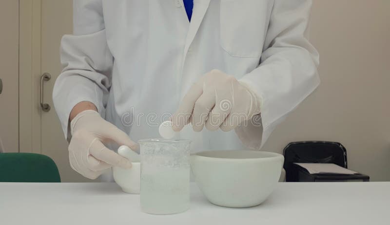 Pharmacist Performing a Quality Control of Effervescent Tablets Stock ...