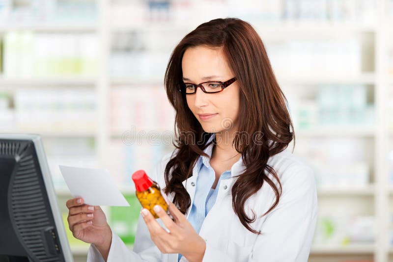 Pharmacist stock photo. Image of doctor, dispensing, health - 31483872