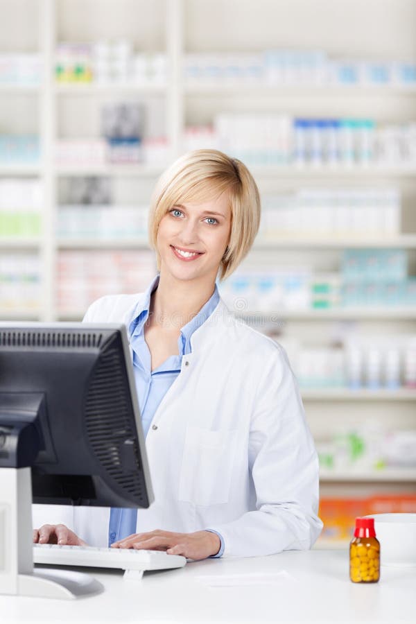 At pharmacy stock photo. Image of service, caucasian - 24037724