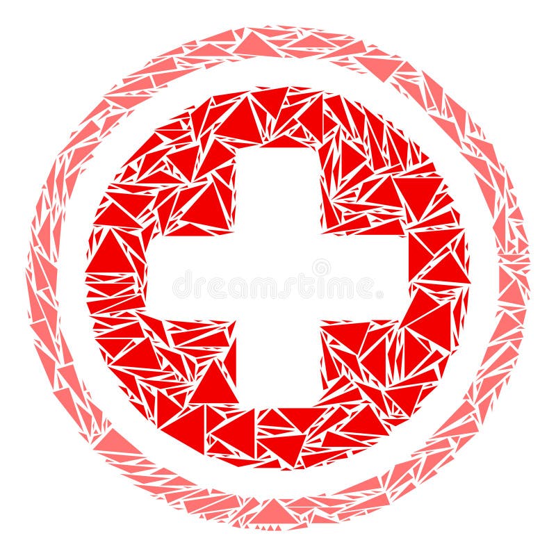 Pharmacy Collage of Triangles Stock Vector - Illustration of create ...