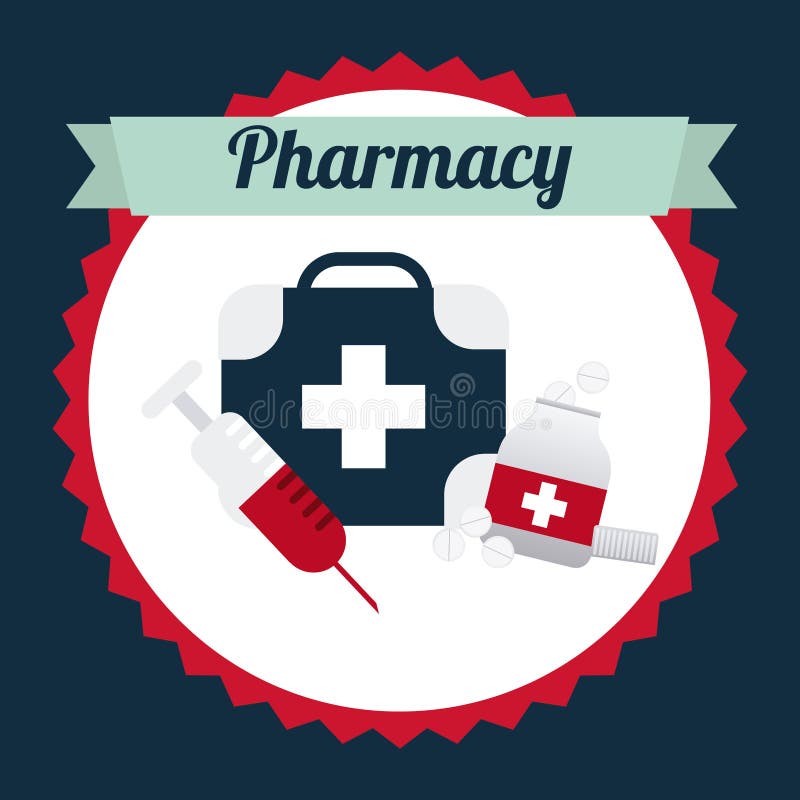 Pharmacy design stock vector. Illustration of graphic - 44959993