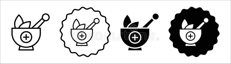 Pharmacy Icon Logo Set Vector Stock Vector - Illustration of ...